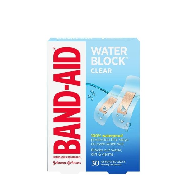 Band-Aid** Water Block Plus Bandages, 30 Strips – CHEF's DEPOT