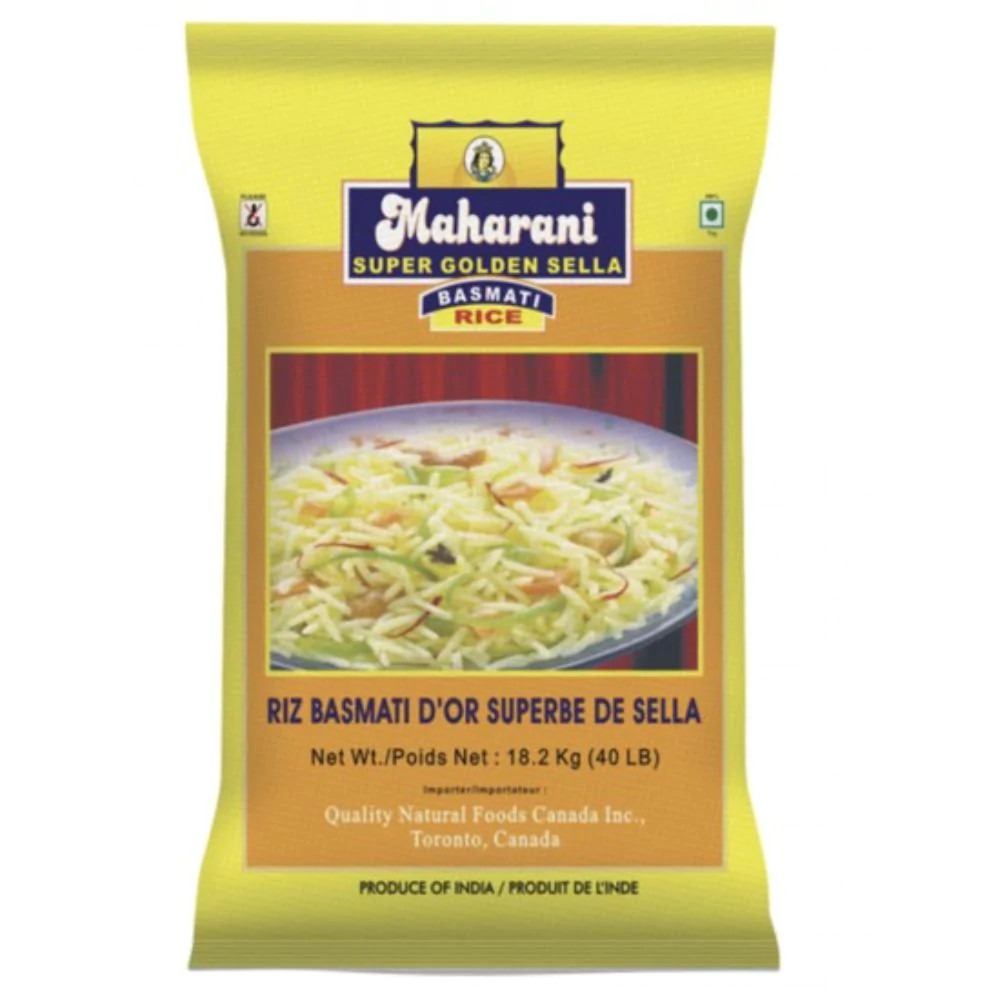 Maharani ** Sella Rice, 40 lb – CHEF's DEPOT