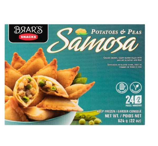 Brar’s ** Potato & Peas Samosa, 624g – CHEF's DEPOT