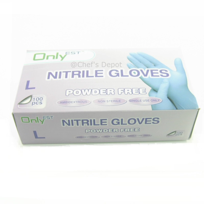 Wipeco ** Nitrile Gloves Black 6mil Medium, 100pcs – CHEF's DEPOT