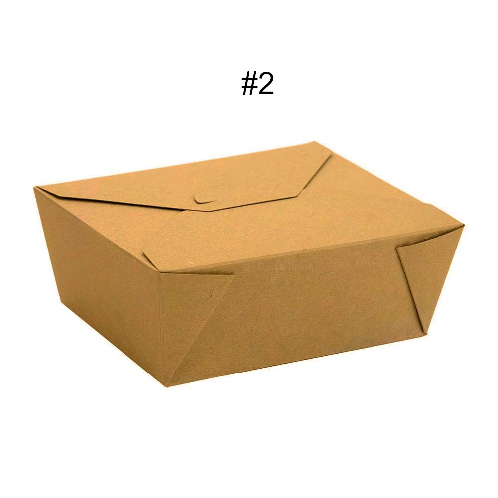 Chartland ** Retro Kraft Box #1, 4 Flaps, 50 Pcs – CHEF's DEPOT
