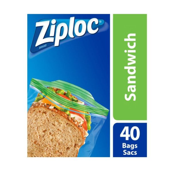 Ziploc ** Sandwich Bags, 40pcs – CHEF's DEPOT