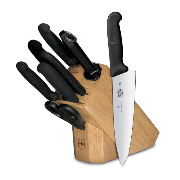 Victorinox ** Block Set Fibrox® Pro Handles 8-Piece Block Set – CHEF's ...
