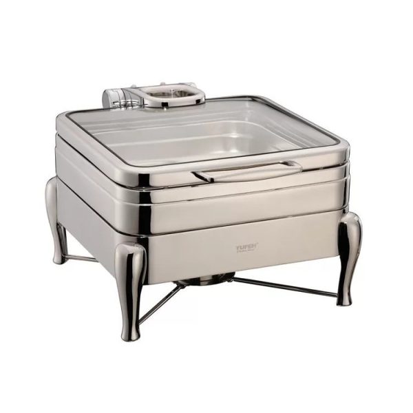 Yufeh ** DK1146 Chafing Dish Half Size with Hydraulic Windowed Lid, 2 ...